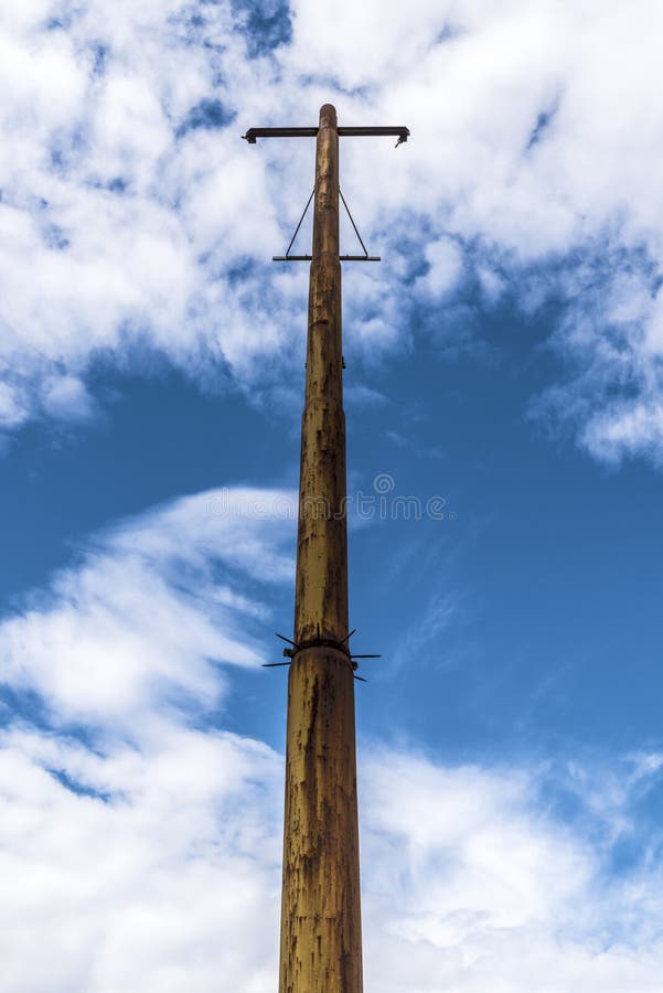 Metallic pole stock image. Image of urban, hugh, aging - 74913051