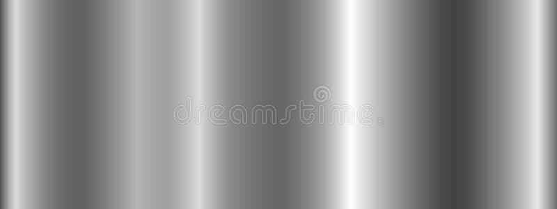 Metallic Polished Glossy Abstract Background. Silver Gradient Stock ...
