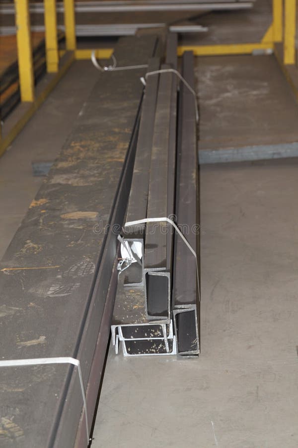 Metallic profile channel stock photo. Image of channel - 47937916