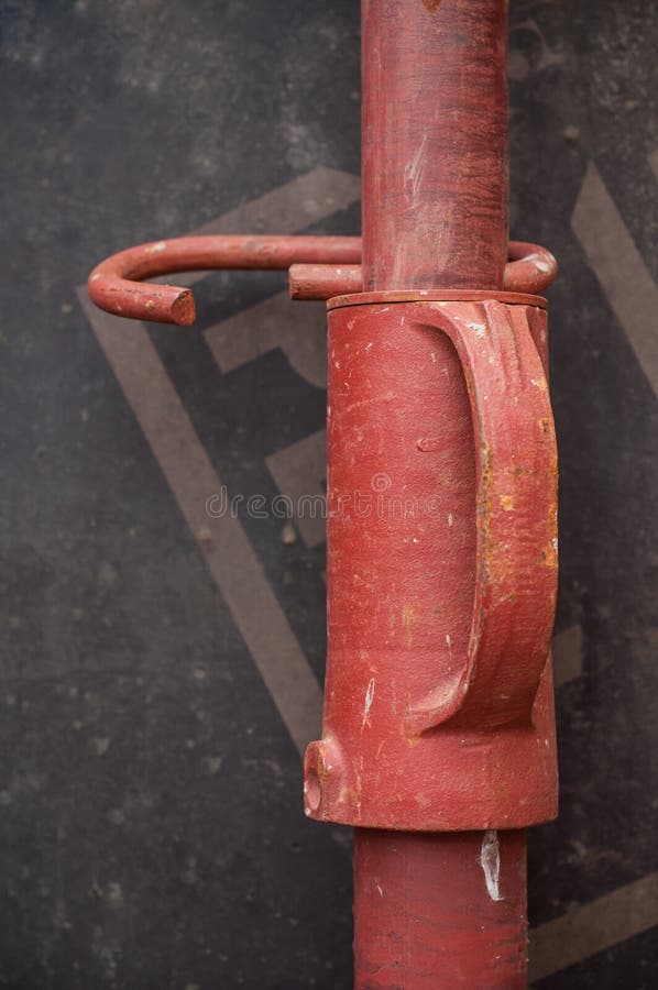 Metallic Prop in Construction Site Stock Photo - Image of engineering ...