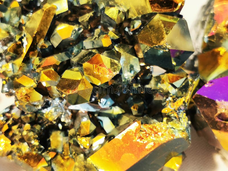 Metallic Rainbow Sheet stock image. Image of gloss, macro - 194115679