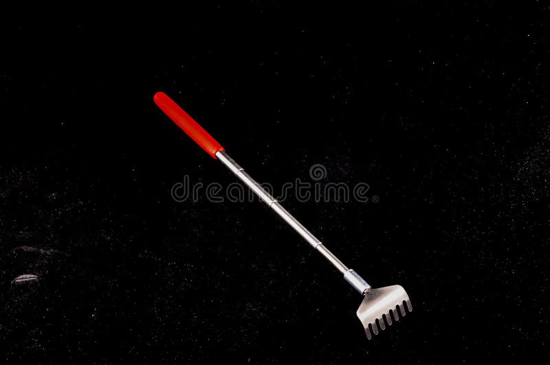 Metallic Rake Tool stock image. Image of background - 323753931