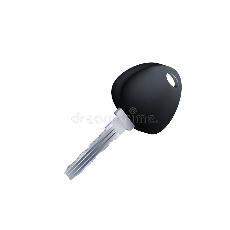Metallic Realistic Key with Plastic Handle. Vector Illustration Stock ...