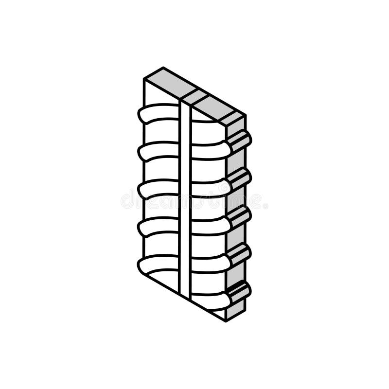 Metallic Rebar Isometric Icon Vector Illustration Stock Vector ...