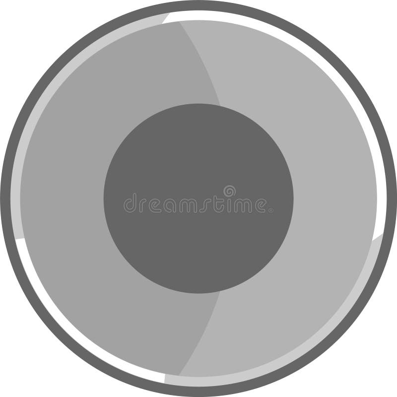 Metallic Recording Icon. Gray Recording Icon. Stock Vector ...