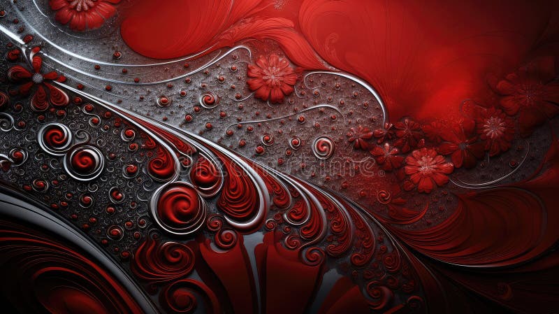 Metallic Red Silver Background Stock Illustration - Illustration of ...