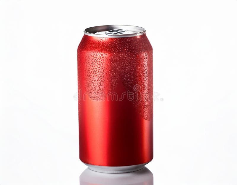 Red Metallic Can stock illustration. Illustration of lightweight ...