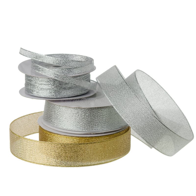 Metallic Ribbonn stock image. Image of gray, metal, element - 93774245