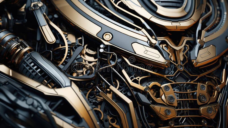 Metallic robot texture stock illustration. Illustration of patterns ...