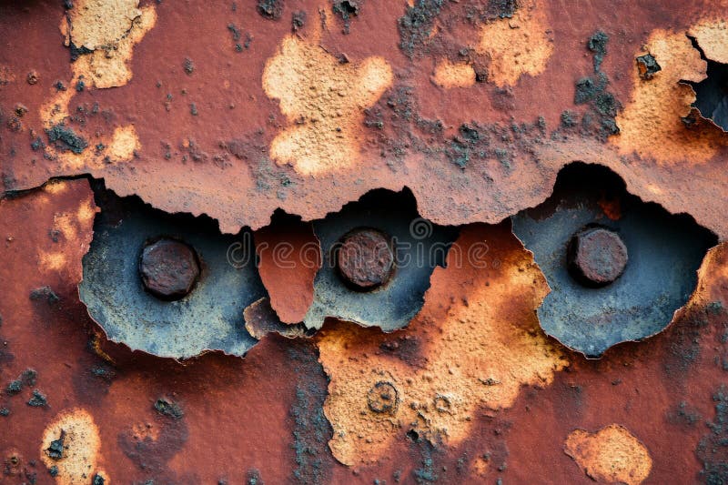 Metallic Rust Texture, Deep Orange and Brown Tones with Rough Patches ...
