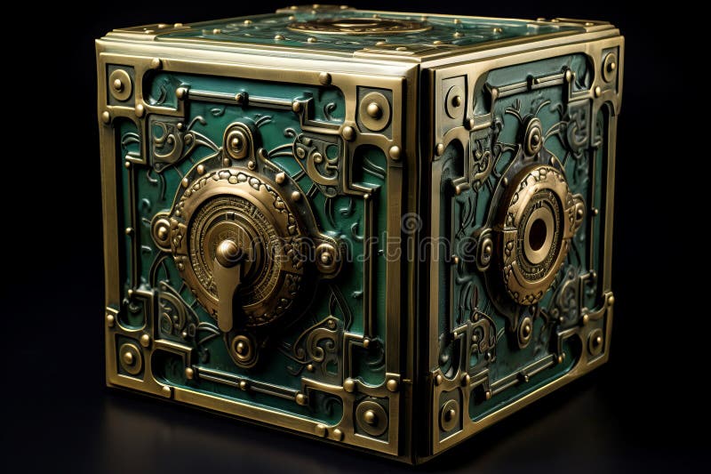 Metallic Safe Box Lock. Generate Ai Stock Image - Image of money ...
