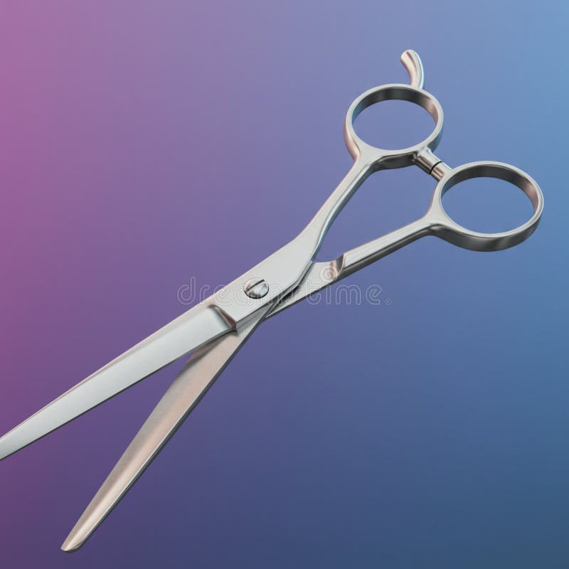 Metallic Scissors with Silver Finish, Featuring Sharp, Straight Blades ...