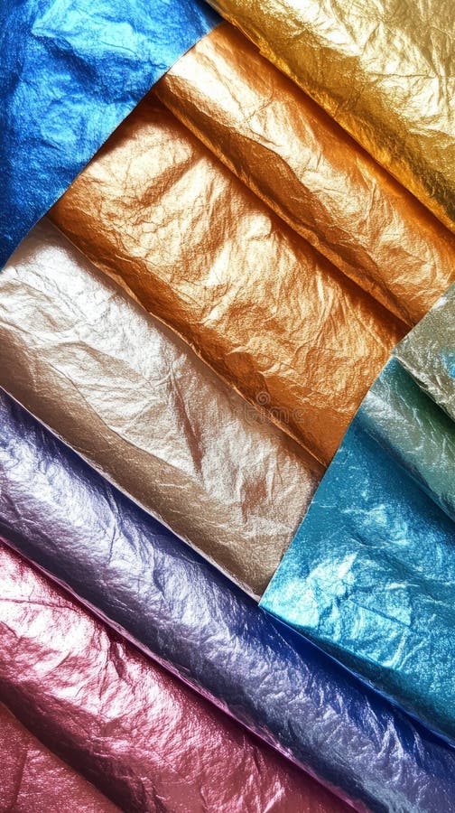 Metallic Scrapbooking Paper for Shiny Projects Stock Illustration ...