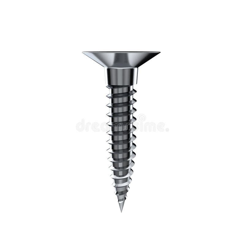 Metallic Screw. Sketch Illustration Stock Illustration - Illustration ...