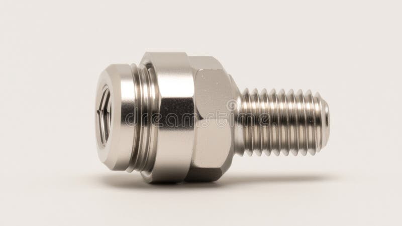 Metallic Screw Threaded Shaft Hexagonal Nut Stock Photos - Free ...