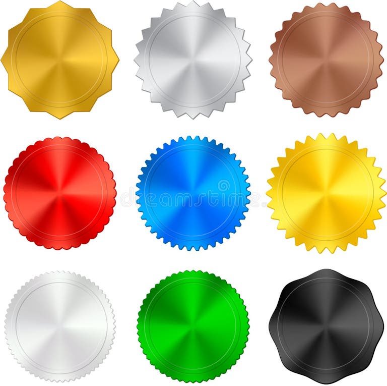 Seal Metallic Award Stock Illustrations – 7,798 Seal Metallic Award ...
