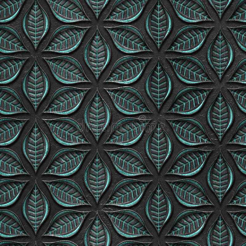 Metallic Flowers Seamless Texture Stock Illustrations – 572 Metallic ...