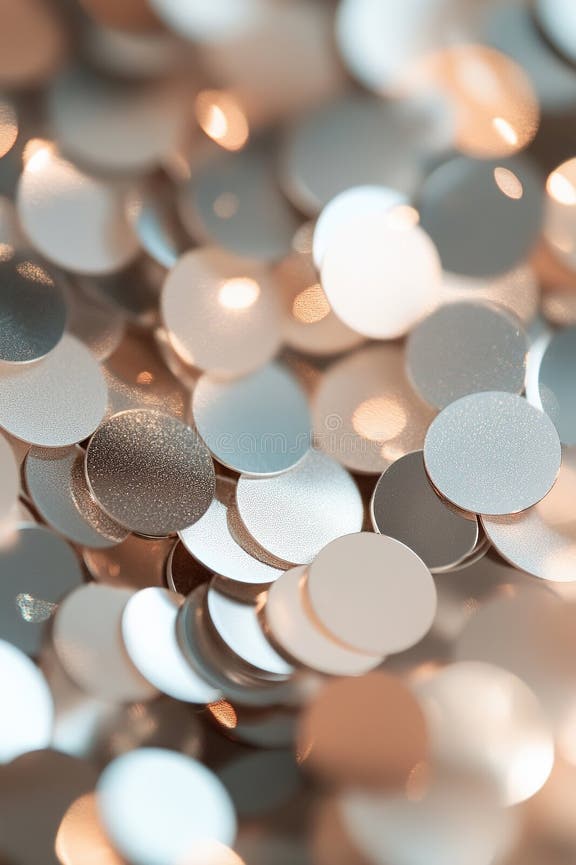 Metallic Sequins Form Concentric Circles, Creating a Shimmering and ...