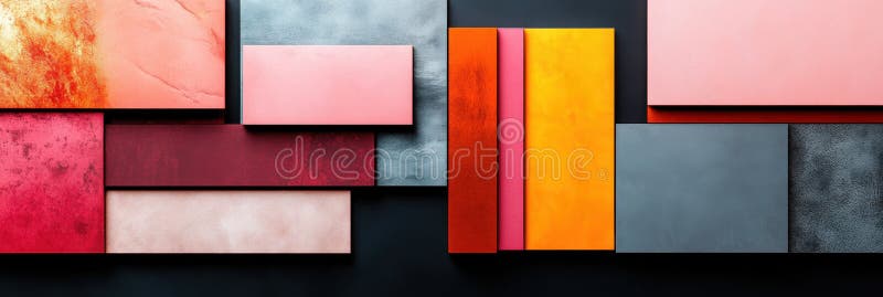 Metallic Shapes Contrast Beautifully Against a Matte Black Surface in ...