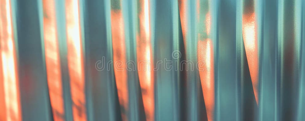 Metallic Sharp Vertical Ribs with Bright Highlights for Industrial ...