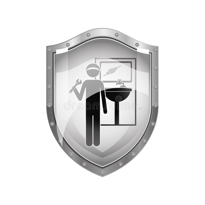 Plumbing Emblem Shield Stock Illustrations – 31 Plumbing Emblem Shield ...