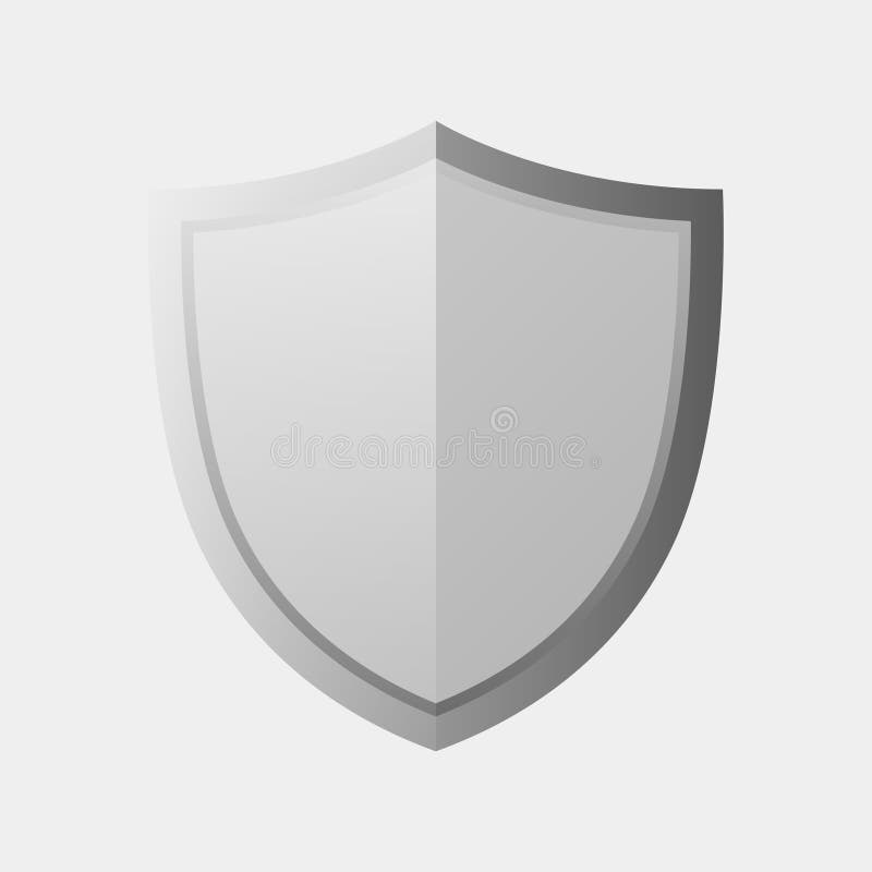 Metallic Shield Symbol or Badge Stock Vector - Illustration of icon ...