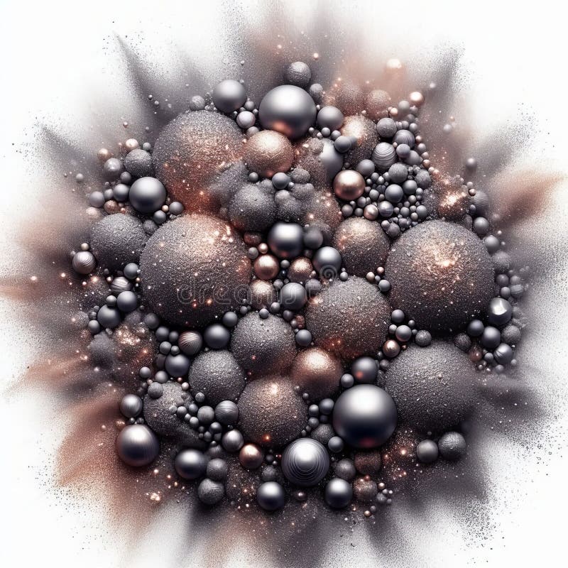 Metallic Shimmer these Dust Particles Contain Metallic Elemens Stock ...