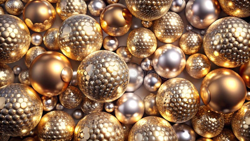 Metallic Shimmer Sphere Pattern: a Luxurious and Glamorous Reflection ...