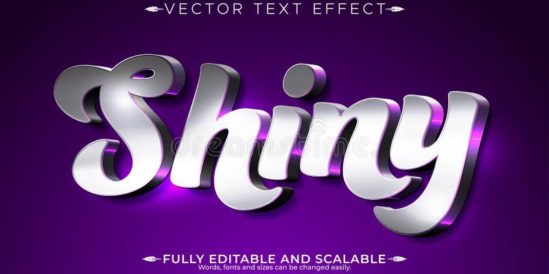 Metallic Shiny Text Effect, Editable Luxury and Elegant Text Style ...