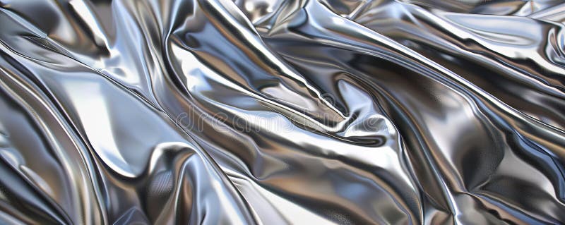 Metallic Silver Background High Gloss Finish Reflecting Light Stock ...