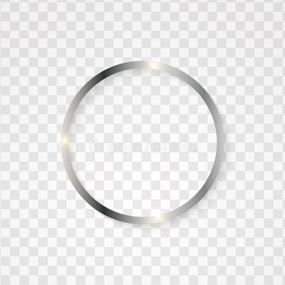 Silver Metallic Circle Frame Stock Illustrations – 3,571 Silver ...