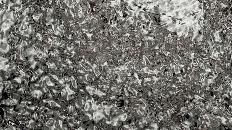 Metallic and Silver Fluid Filling the Screen with Many Swirls and ...