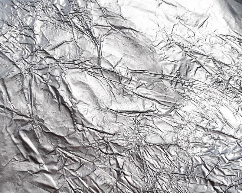 Metallic Silver Foil. Foil Texture. Foil Shiny Metal Background. Stock ...
