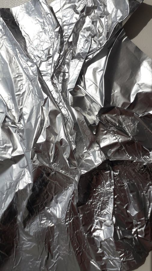 Metallic Silver Foil. Foil Texture. Foil Shiny Metal Background. Stock ...