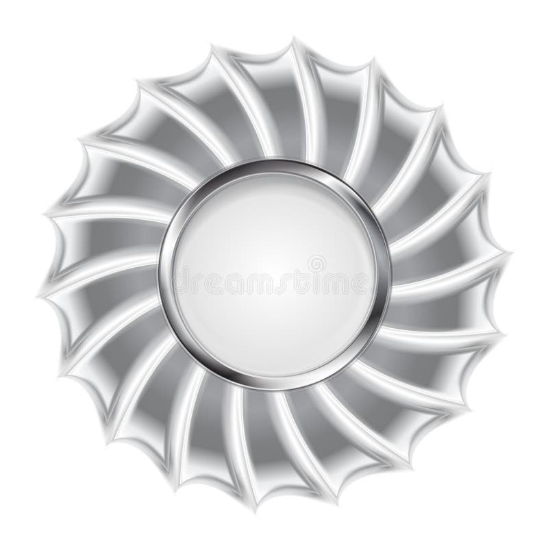 Metallic Silver Logo Background Stock Vector - Illustration of metallic ...