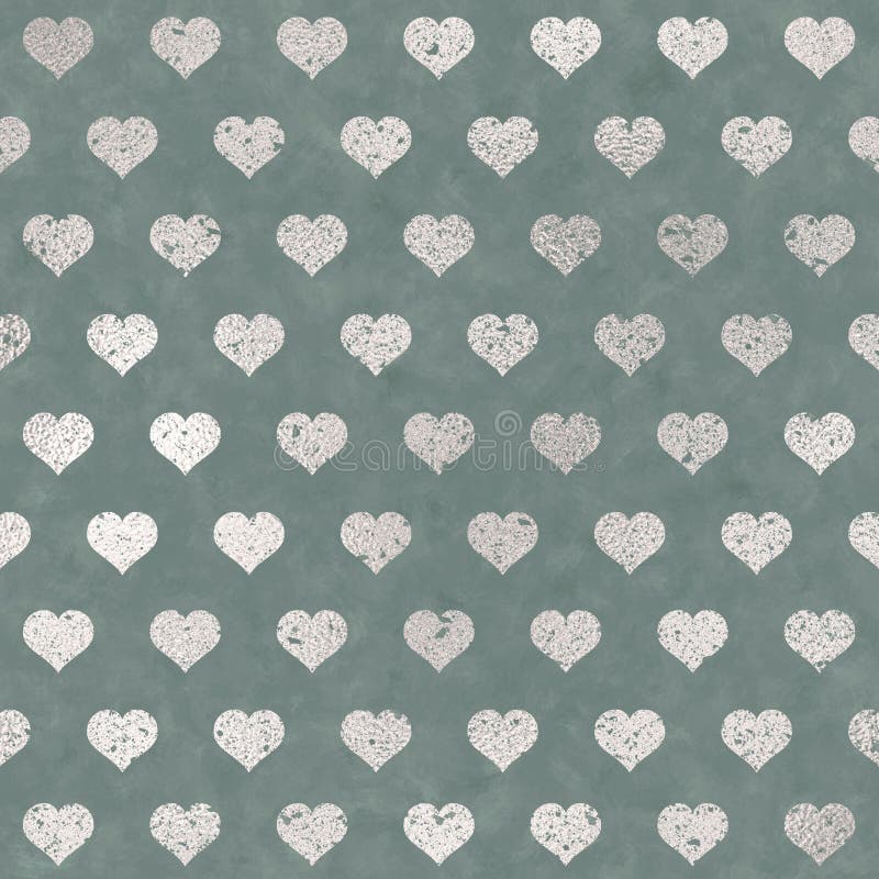Metallic Silver Pattern on Vintage Green Soft Painterly Texture ...