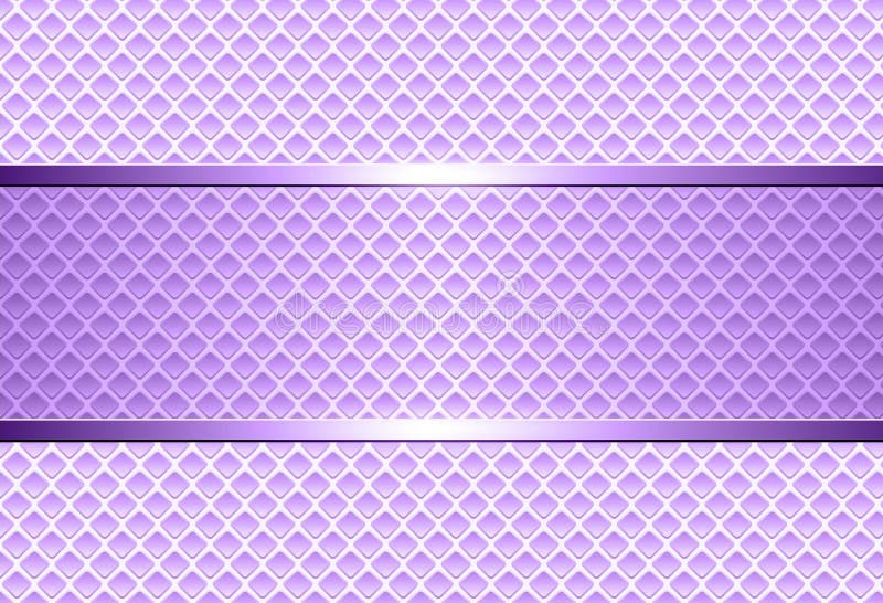 Metallic Silver Purple Background, 3d Bannner Over Perforated Texture ...