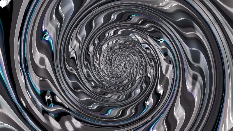 Metallic Silver Swirl Tunnel Background. Loop Able Modern Animation ...