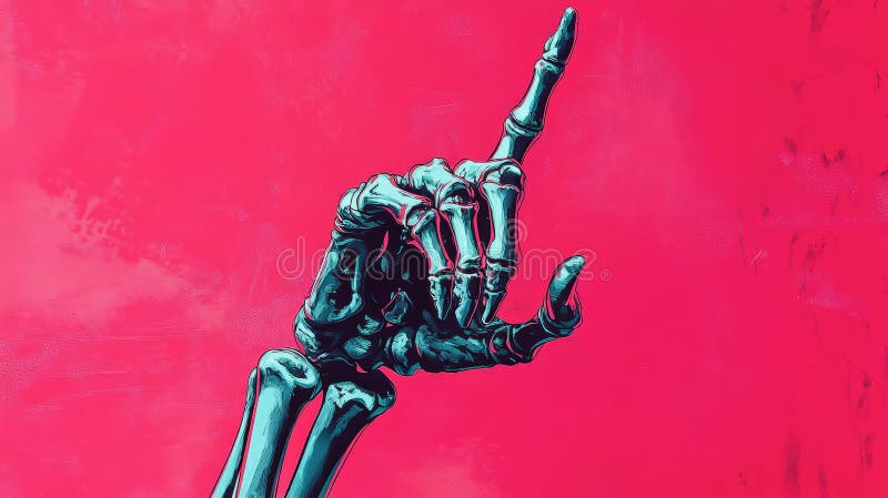 Skeleton Hand Gesture Illustration Stock Photos - Free & Royalty-Free ...