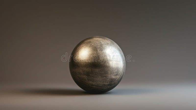 Metallic Sphere Textured Surface Minimalistic Design Stock Photos ...
