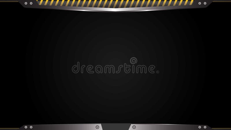 Metallic Steel Frame Background Stock Vector - Illustration of rough ...