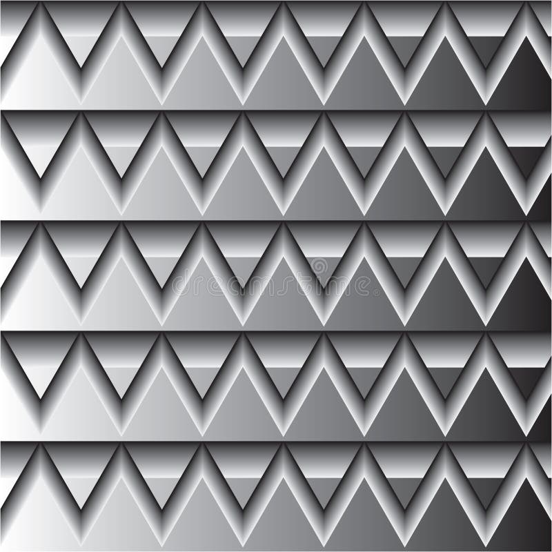 Metallic Steel Hard Zig Zag Pattern. Stock Vector - Illustration of ...