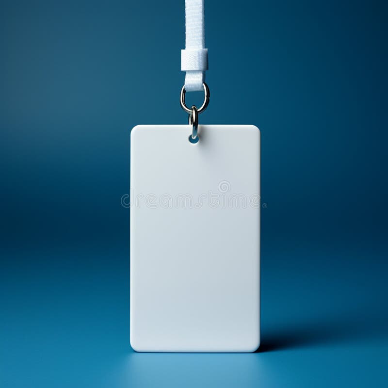 Metallic Steel Hook Attached To Blue Plastic Lanyard Hanging Generated ...