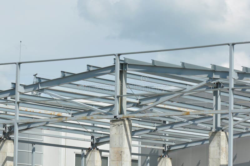 Metallic structure stock image. Image of project, modern - 117082523