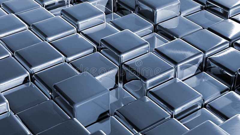 Graphic Design of Cubic Blocks. Stock Illustration - Illustration of ...