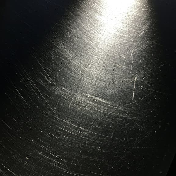 A Metallic Surface with a Brushed Texture, Covered in Numerous ...