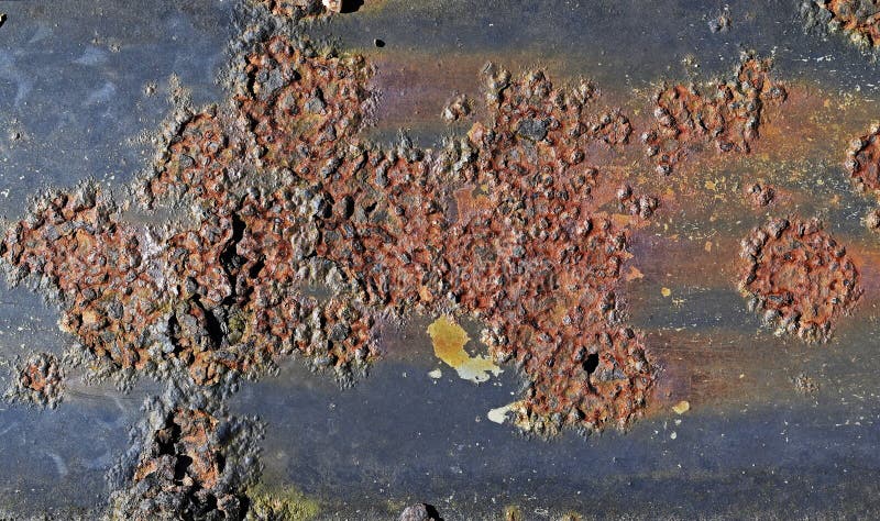 Metallic Surface Corroded by Rust Stock Photo - Image of brown ...