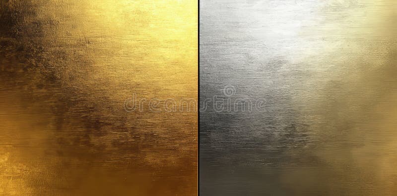 A Metallic Surface Displaying Shiny Patterns and Textures when ...