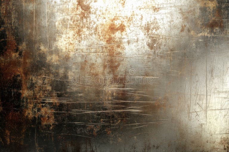 Metallic Surface Displays Intricate Details of Scratches and Rust ...