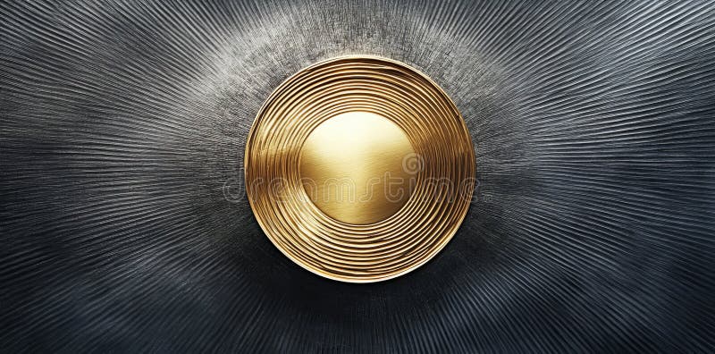 A Metallic Surface with Textured Gradients that Create a Circular Light ...